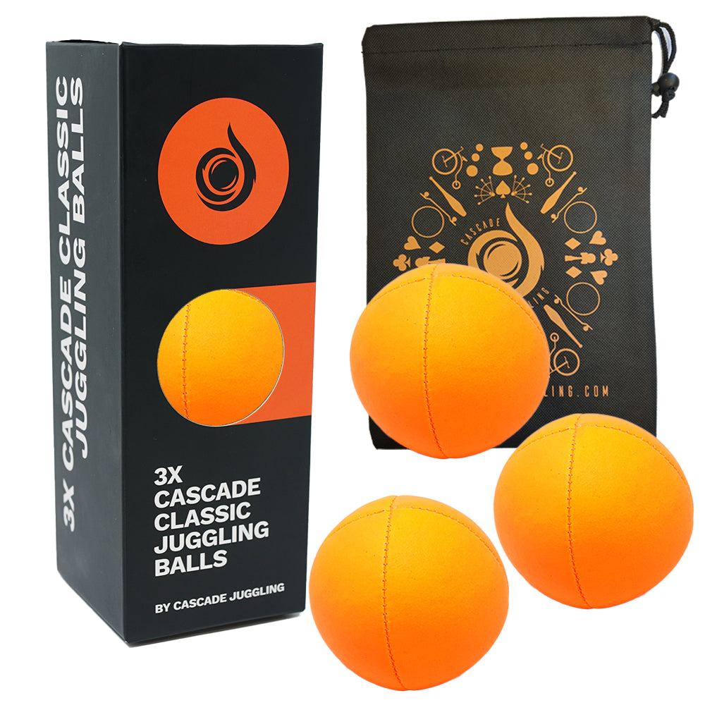 3 x Cascade Neon Classic Thud Juggling Ball Set | Beginner Juggling